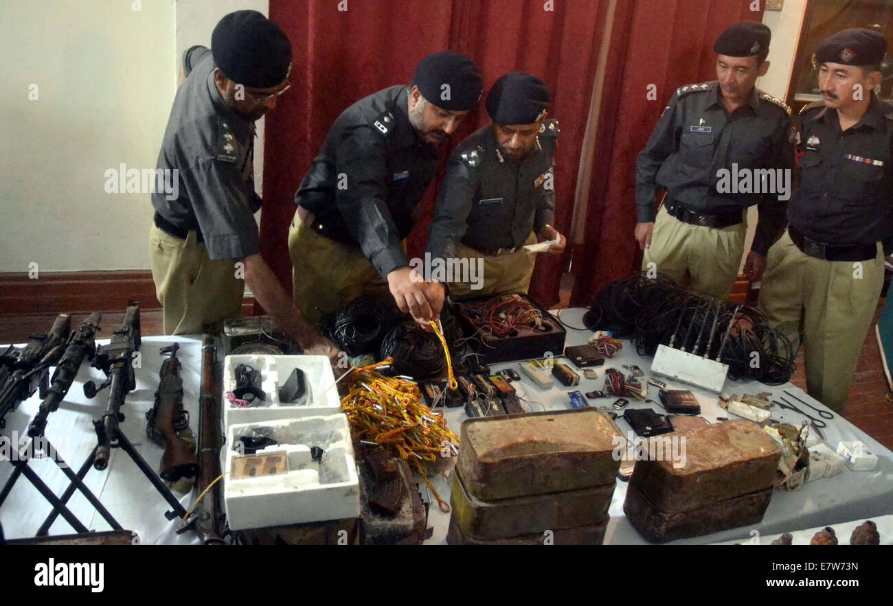 Police exposed explosive material and seized weapons recovered during ...