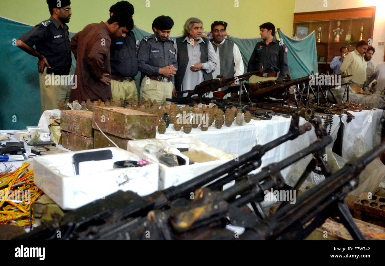 Police exposed explosive material and seized weapons recovered during ...