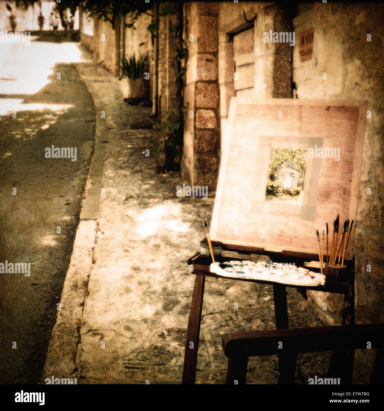 French street scene Stock Photo - Alamy