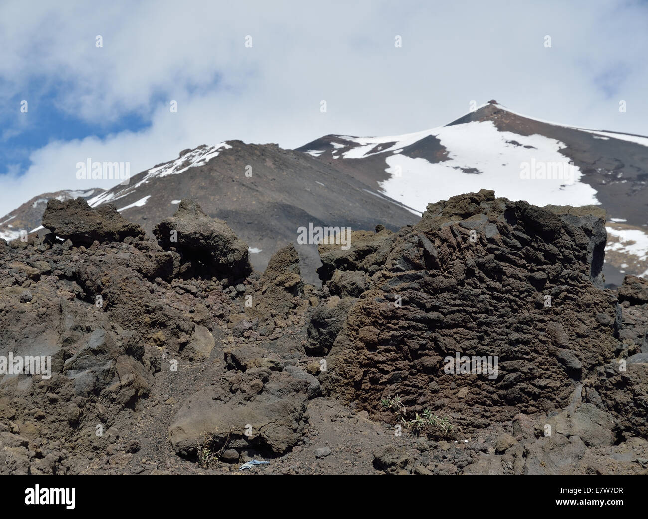 Volcanic rock on the mount Etna Stock Photo - Alamy