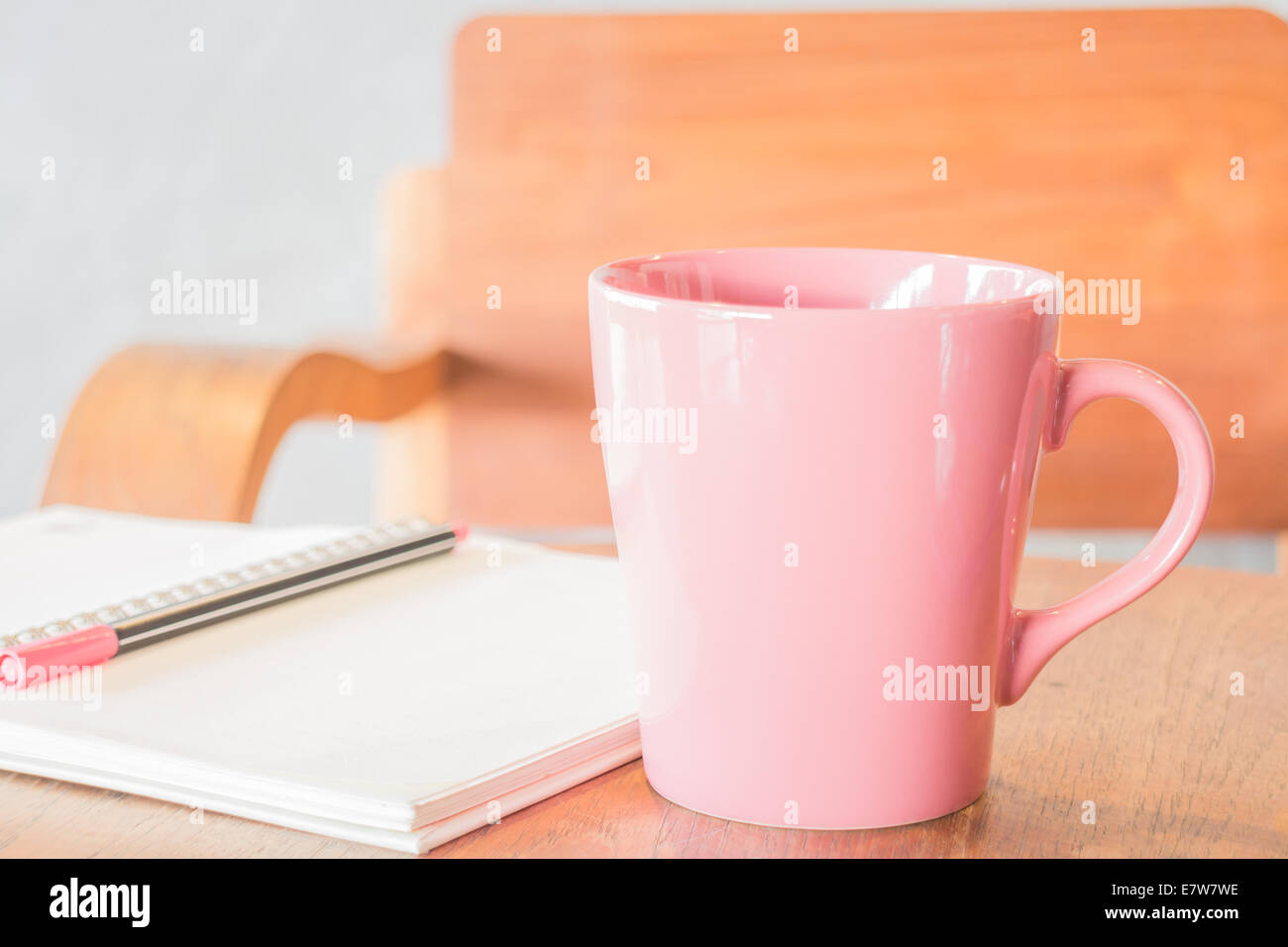 Freelance work table with notepaper and coffee, stock photo Stock Photo ...