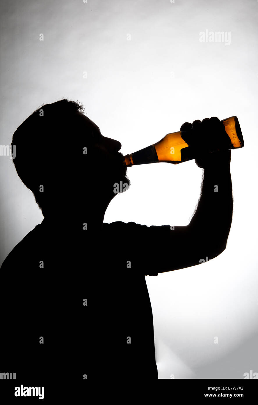 Drinking alcohol silhouette hi-res stock photography and images - Alamy