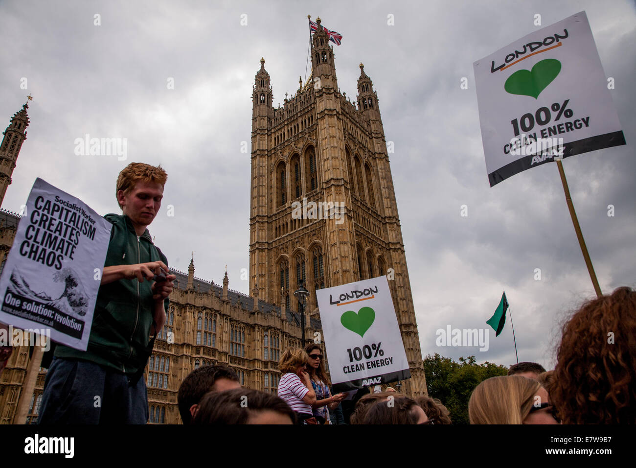 Climate Protest 2014, London Stock Photo - Alamy