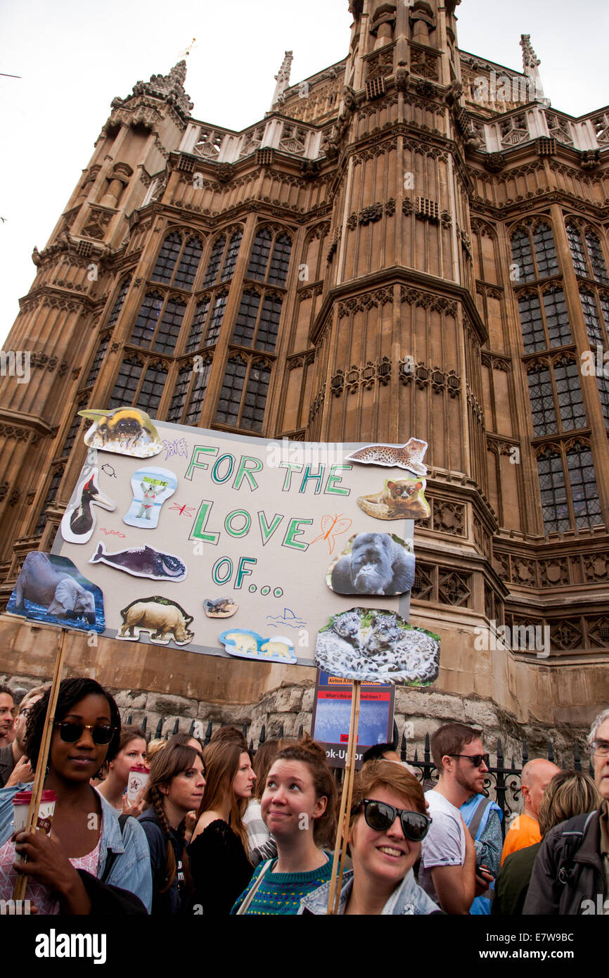 Climate Protest 2014, London Stock Photo - Alamy