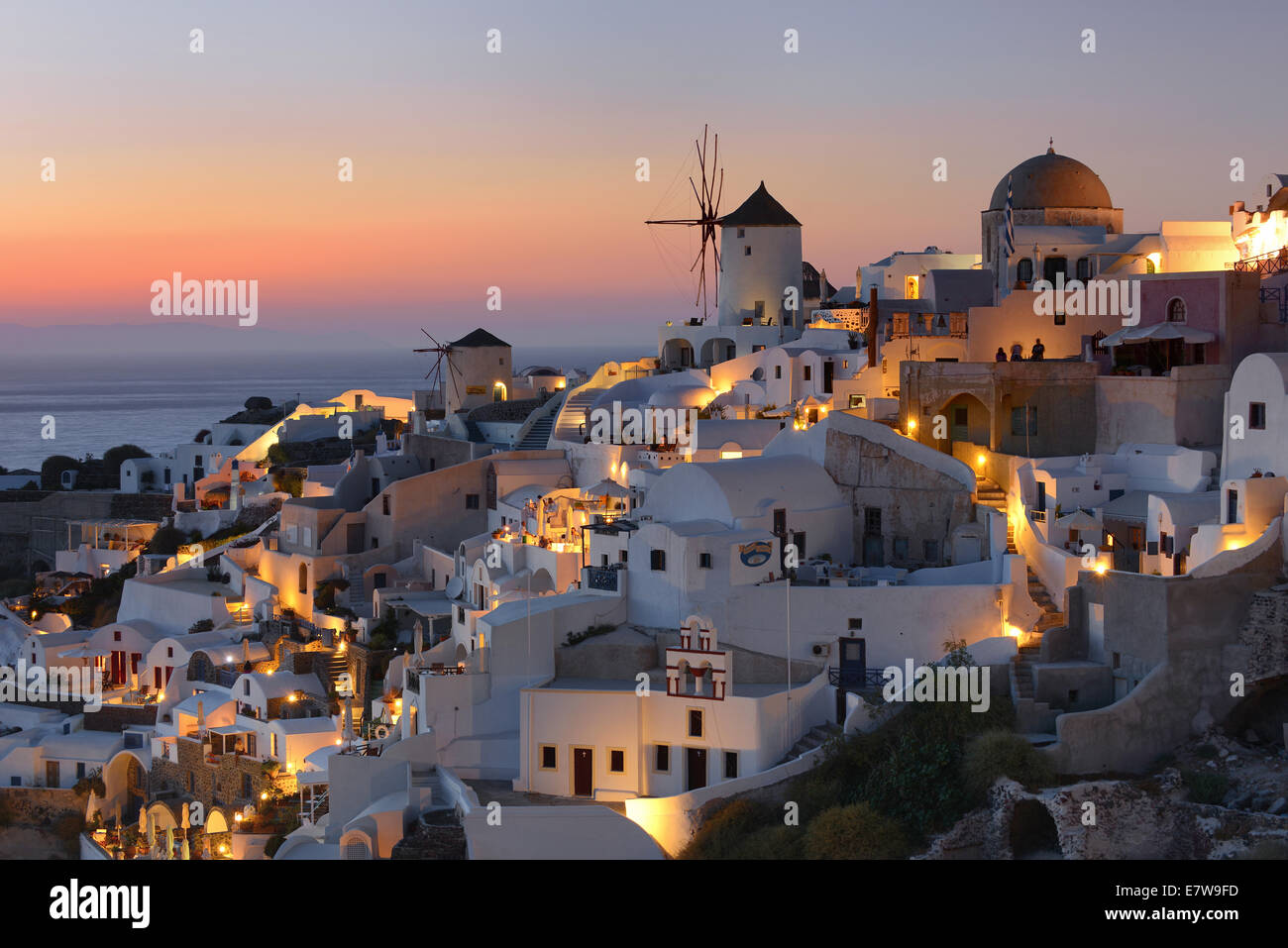 Greece sunset hi-res stock photography and images - Alamy