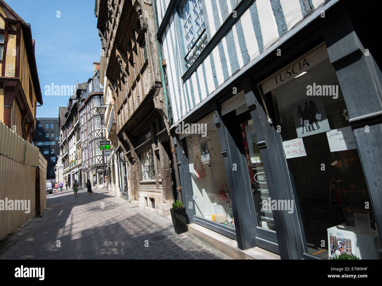 An historic back street in Rouen, France Europe Stock Photo - Alamy