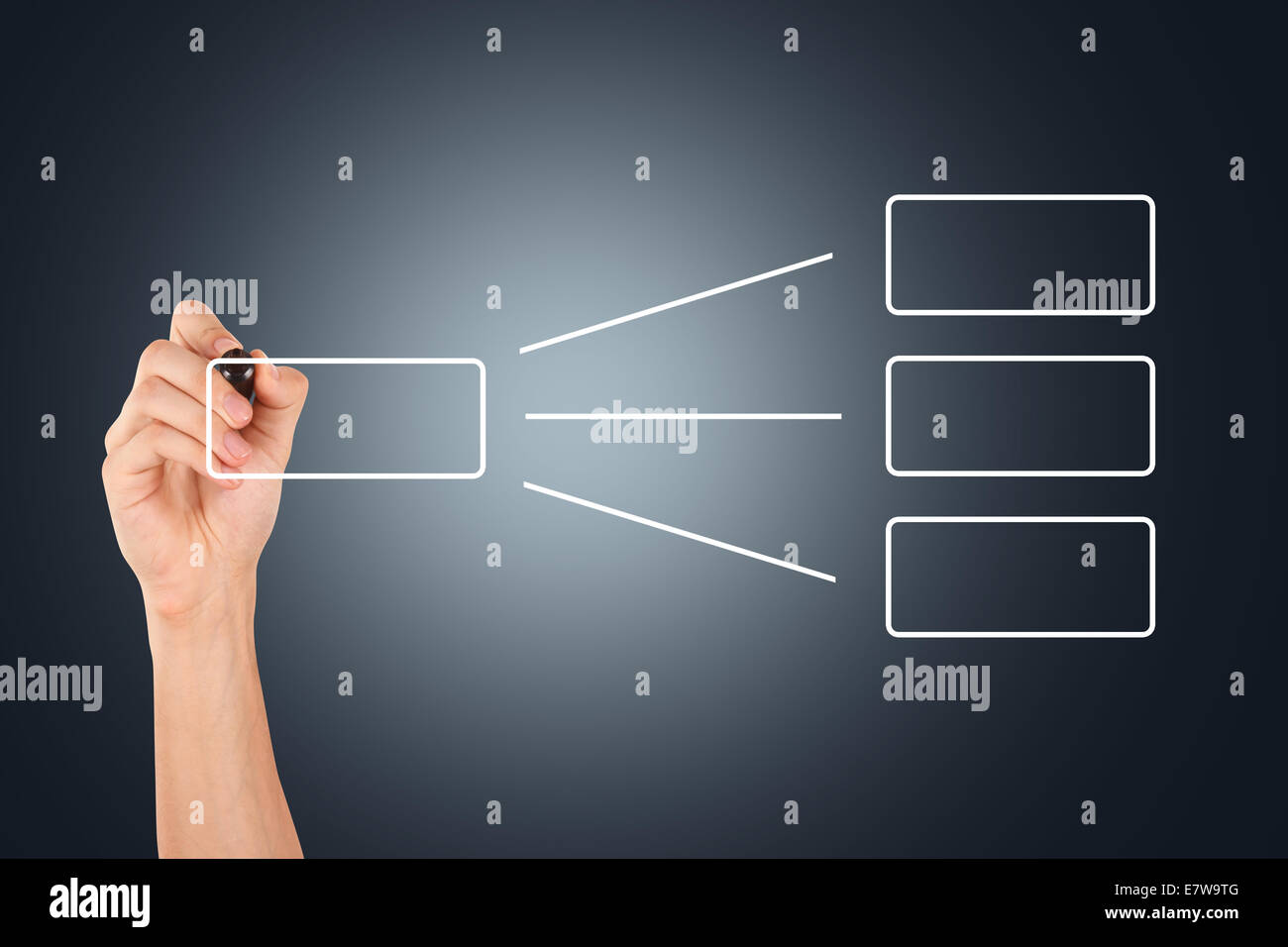 Empty flow chart diagram hi-res stock photography and images - Alamy