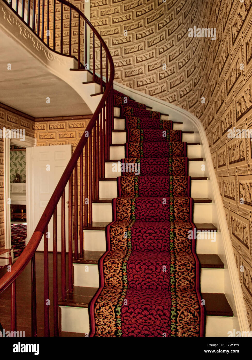 home interior with staircase Stock Photo - Alamy