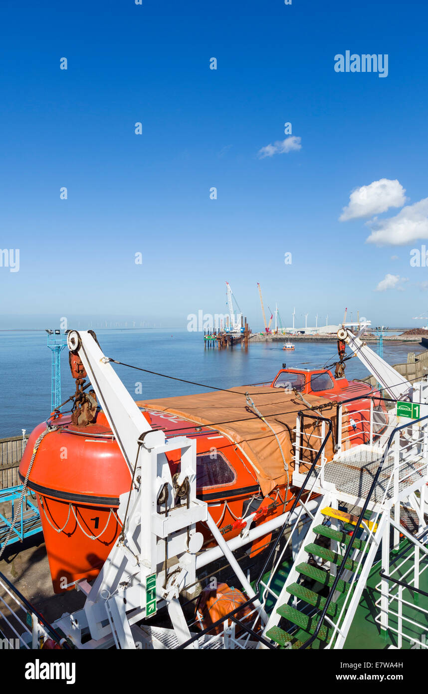 Davit and lifeboat on irish ferry hi-res stock photography and images ...