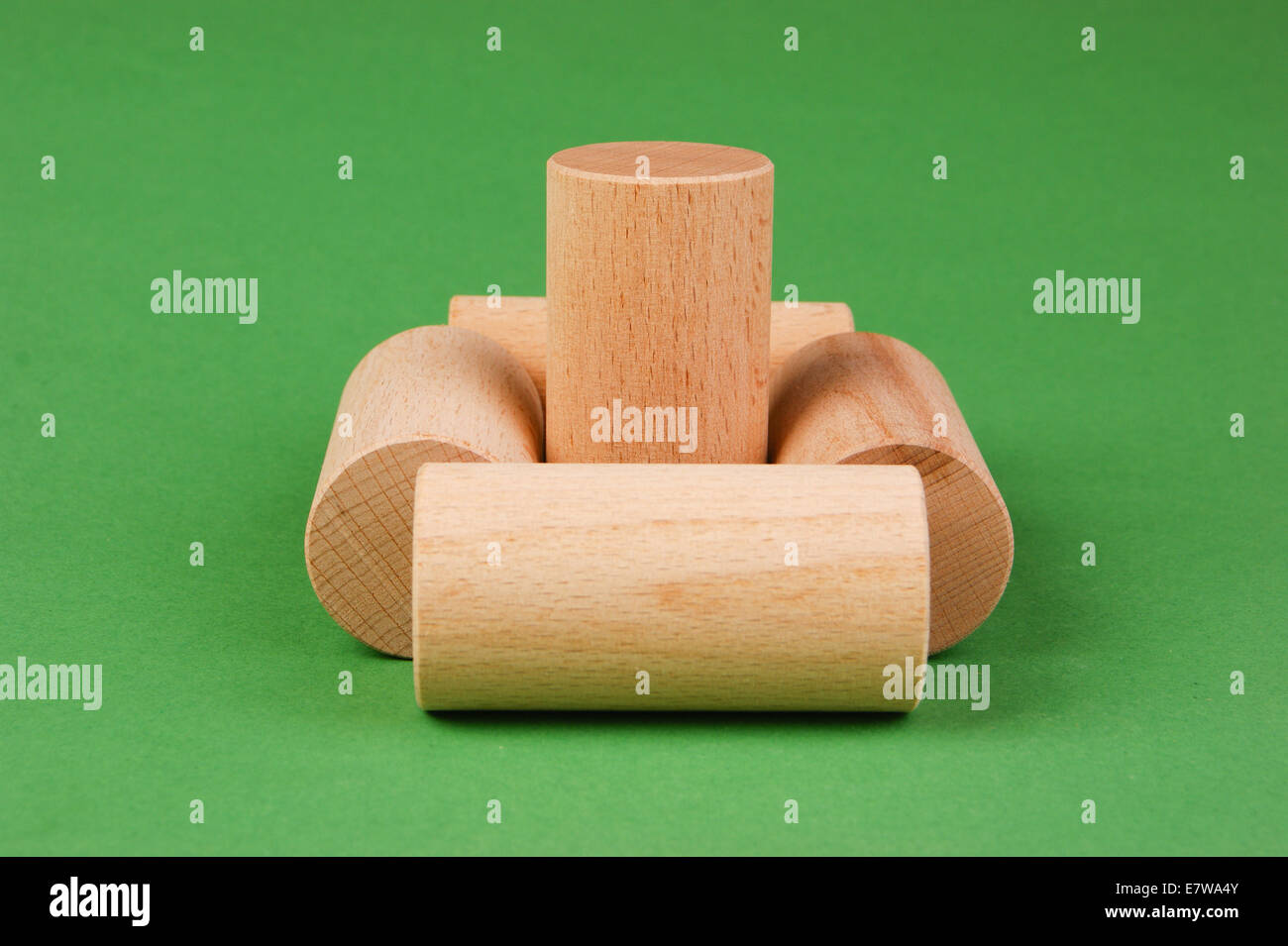 figures for the Russian game skittles Stock Photo - Alamy