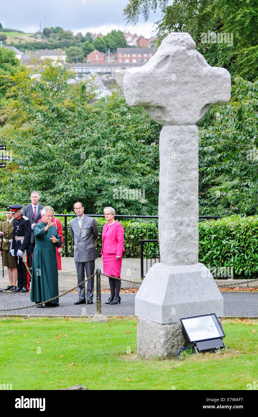 High cross downpatrick cathedral downpatrick hi-res stock photography ...