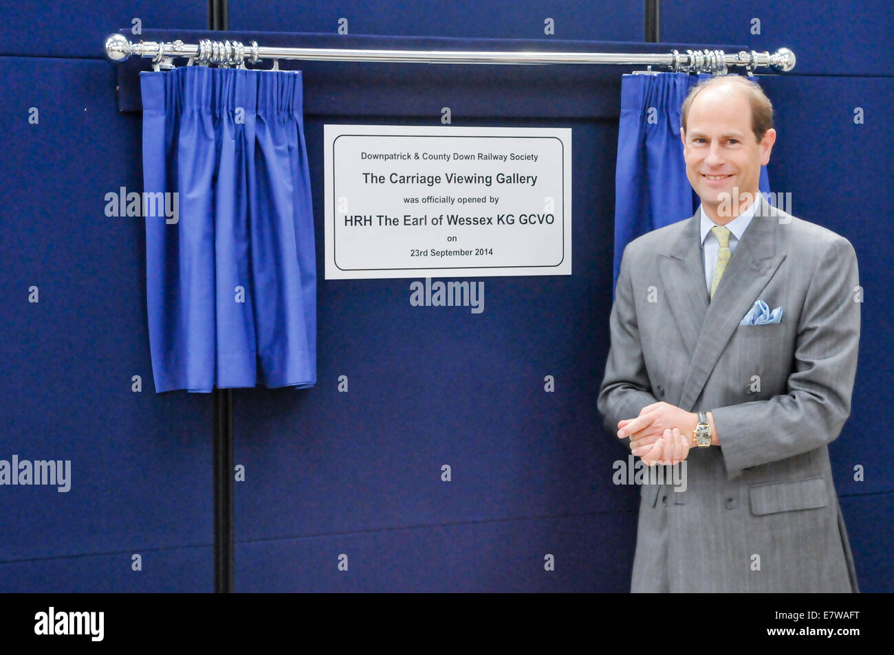 Downpatrick, Northern Ireland. 23/09/2014 - Prince Edward visits ...