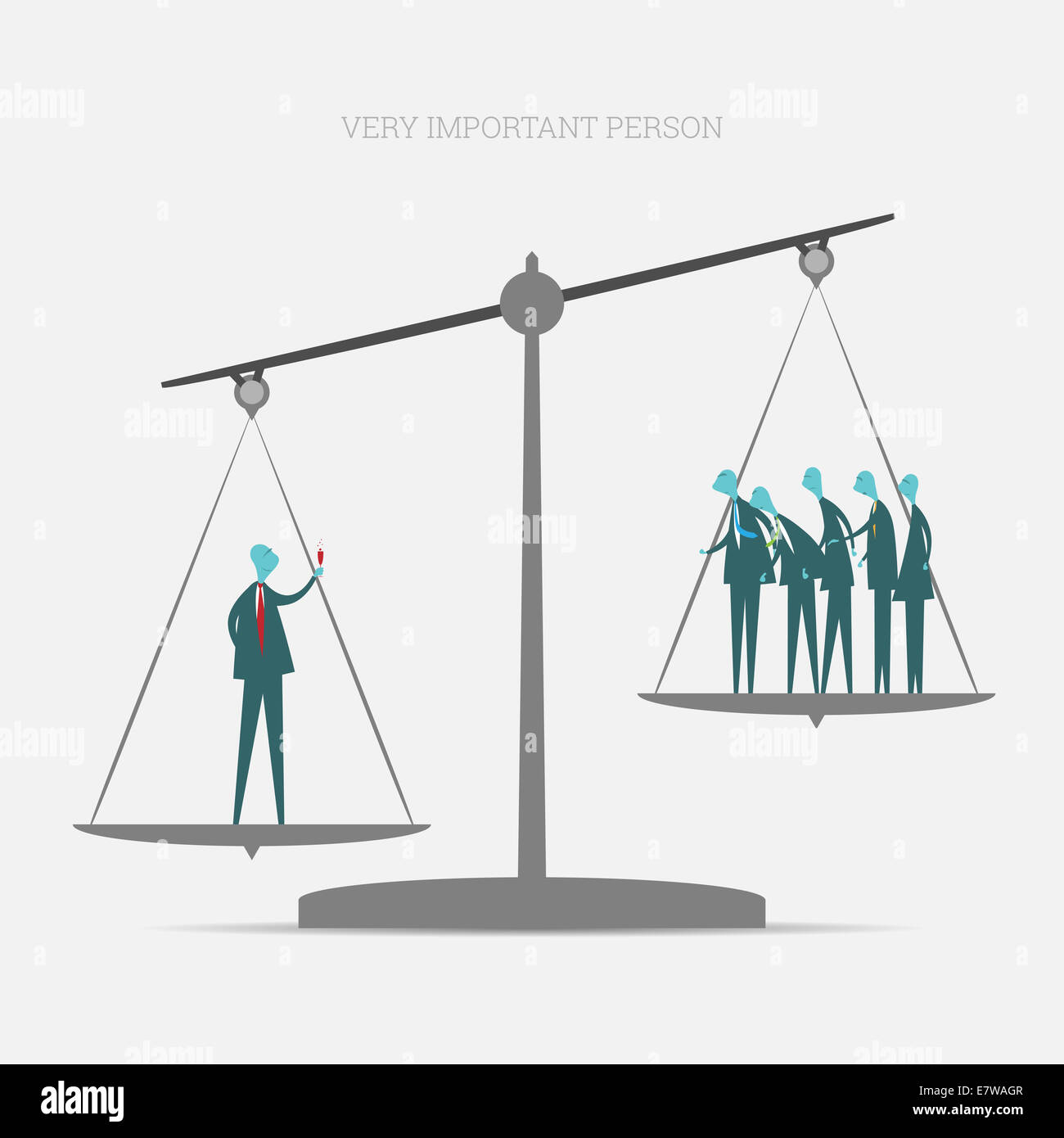 Vector illustration of a heavier very important person standing ...