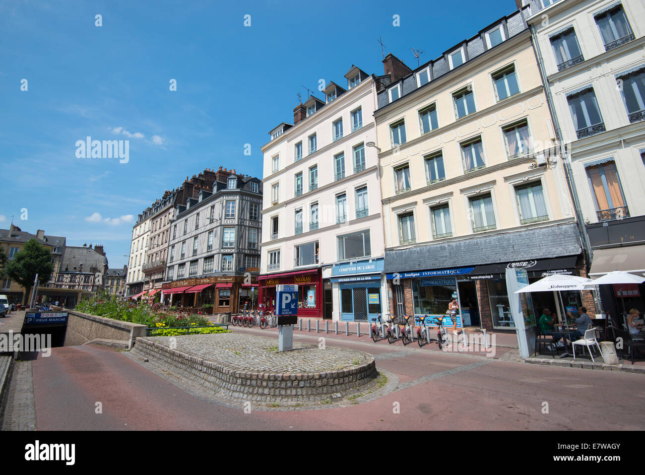 The market square in Rouen, France Europe Stock Photo - Alamy