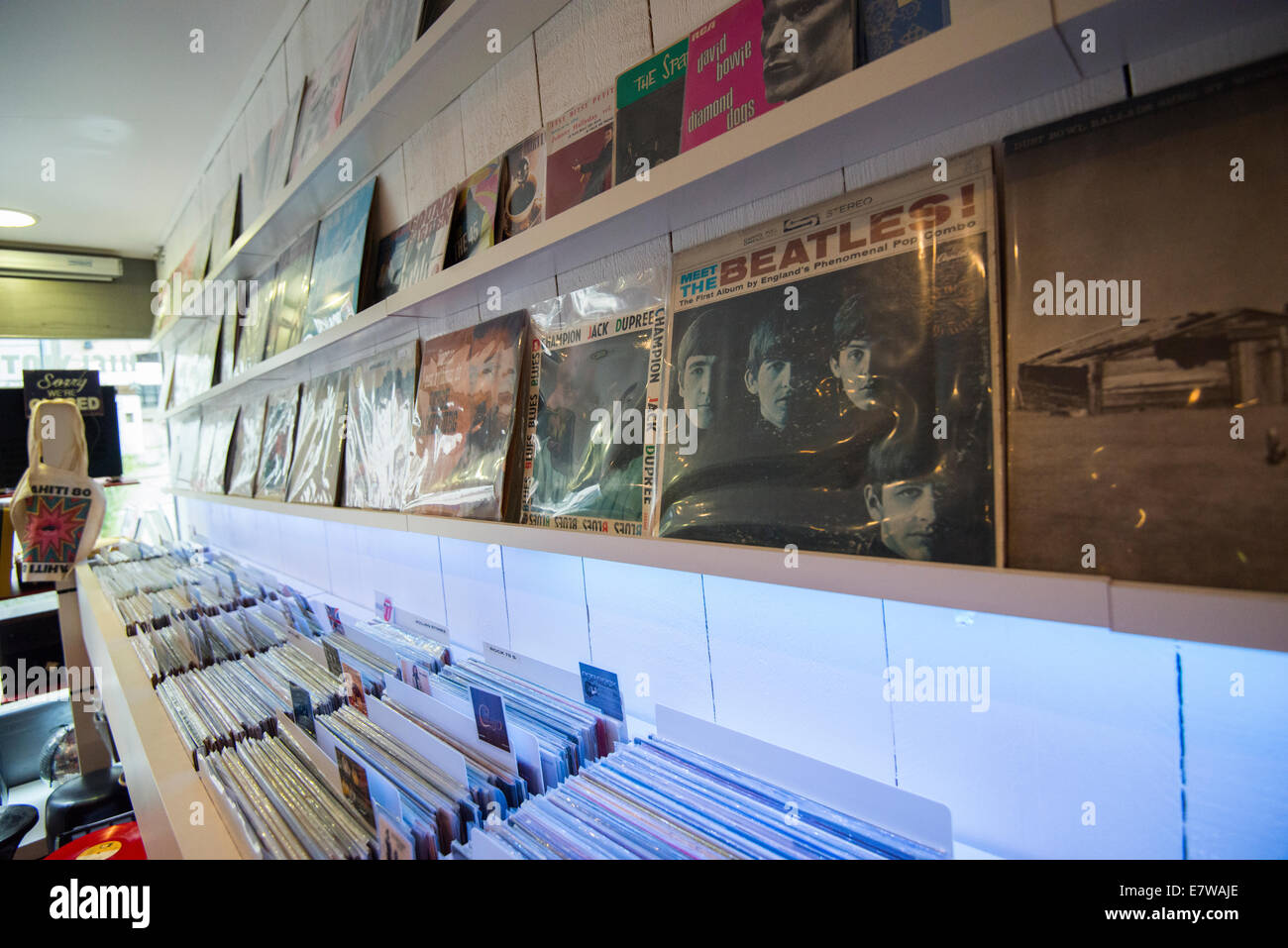 Inside Select O Records in Rouen, France Europe Stock Photo - Alamy