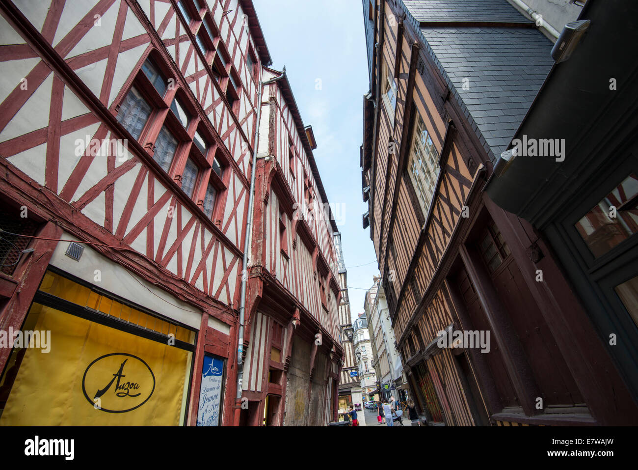 Timber framed buildings in Rouen, France Europe Stock Photo - Alamy