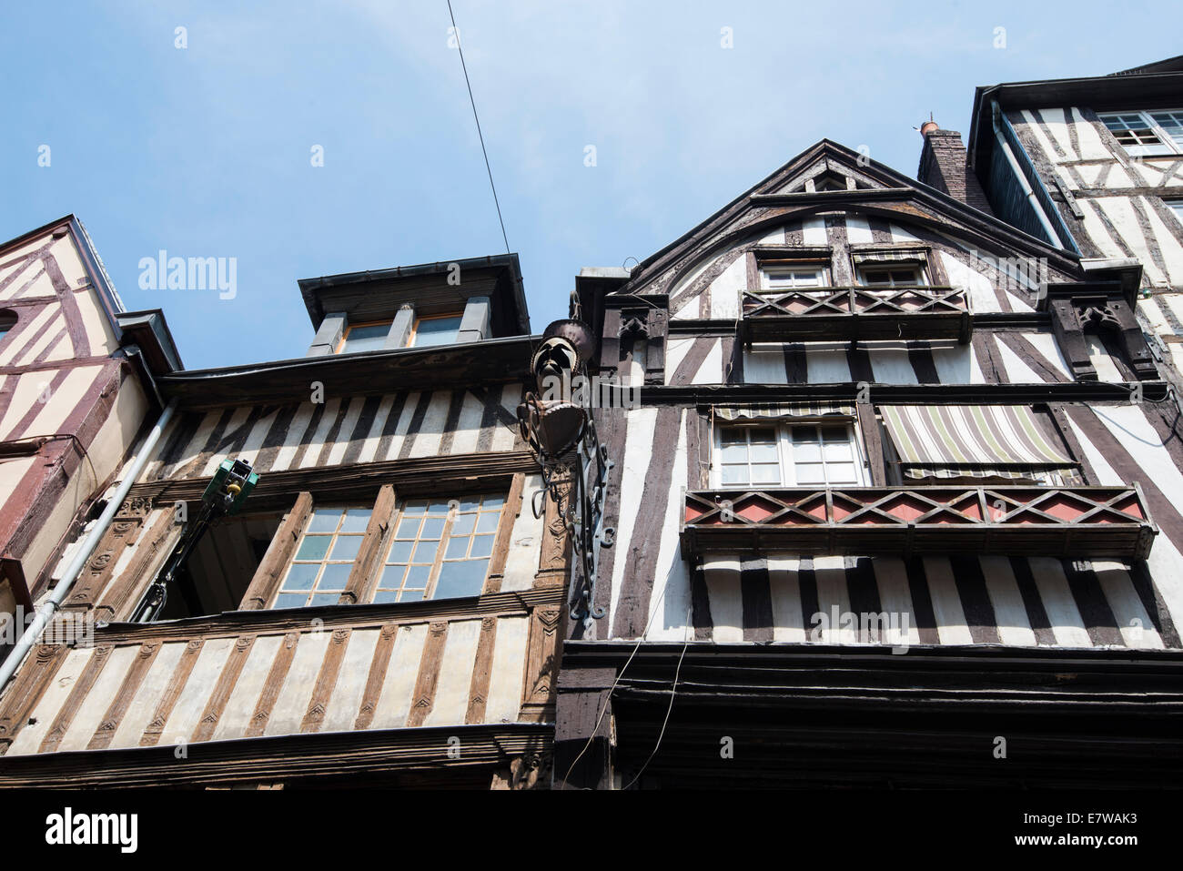 Timber framed buildings in Rouen, France Europe Stock Photo - Alamy