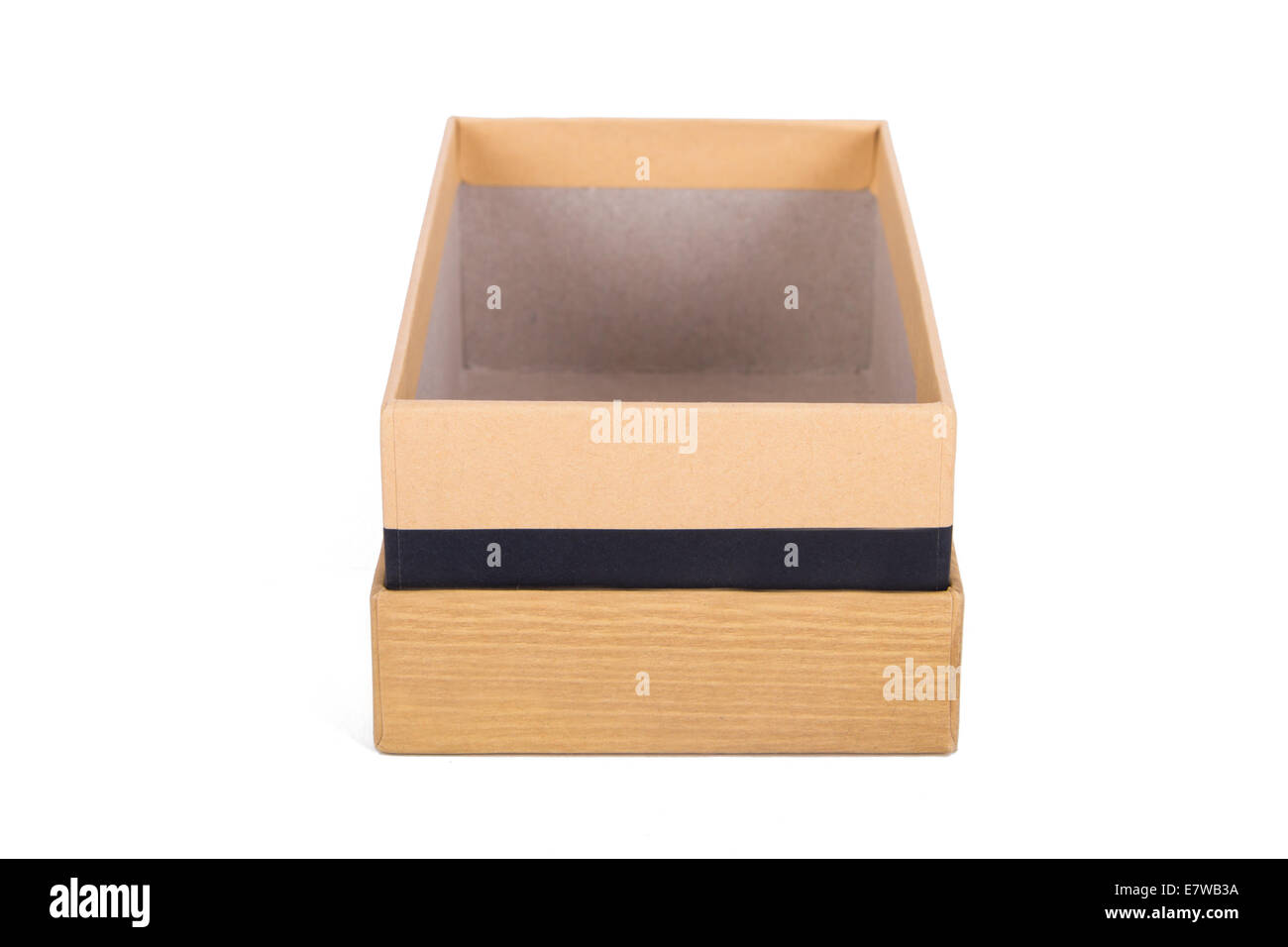 Wooden box, side view, isolated on white background Stock Photo - Alamy