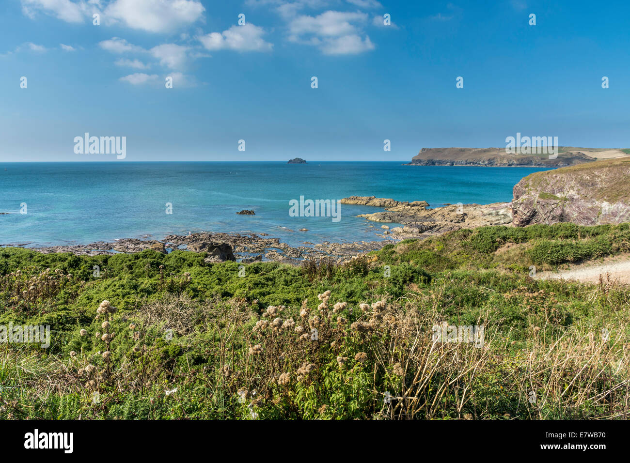 View of Hayle Bay near Polzeath, North Cornwall, UK Stock Photo - Alamy