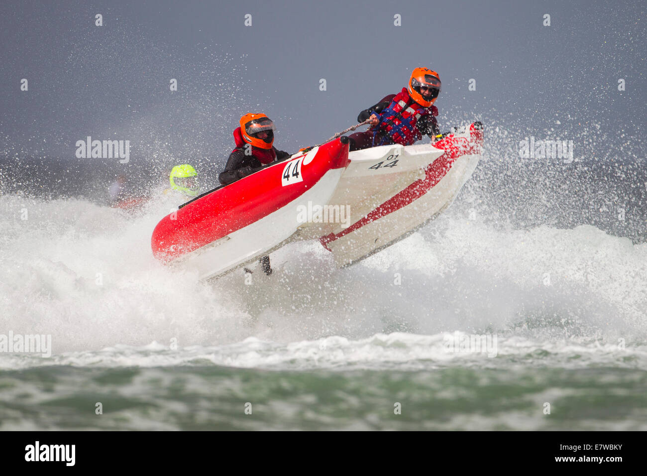 Thundercat Racing, Fistral Beach, Newquay, Cornwall UK Stock Photo - Alamy
