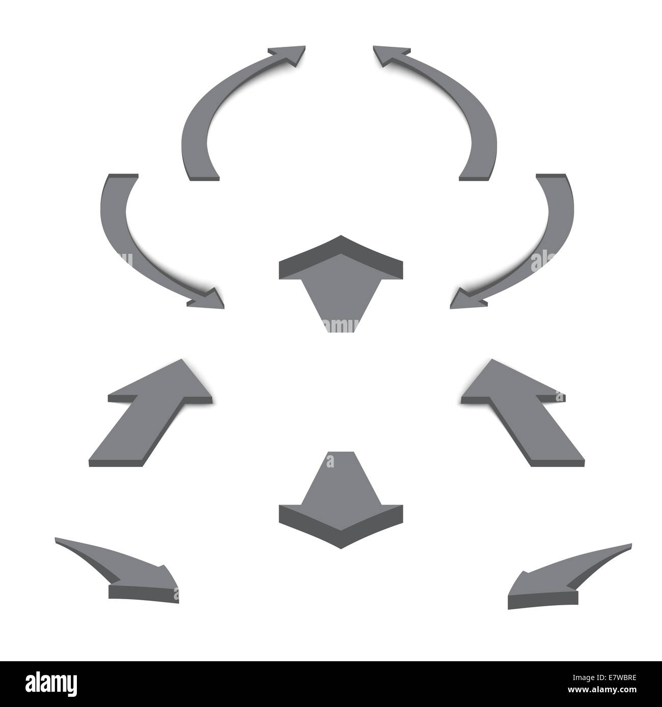 Refresh arrows white icons Cut Out Stock Images & Pictures - Alamy