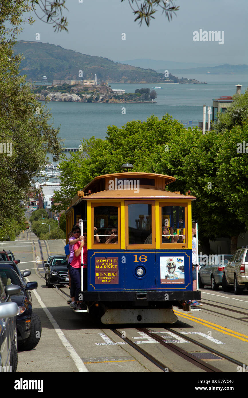California san francisco hyde street cable car cars alcatraz island hi ...
