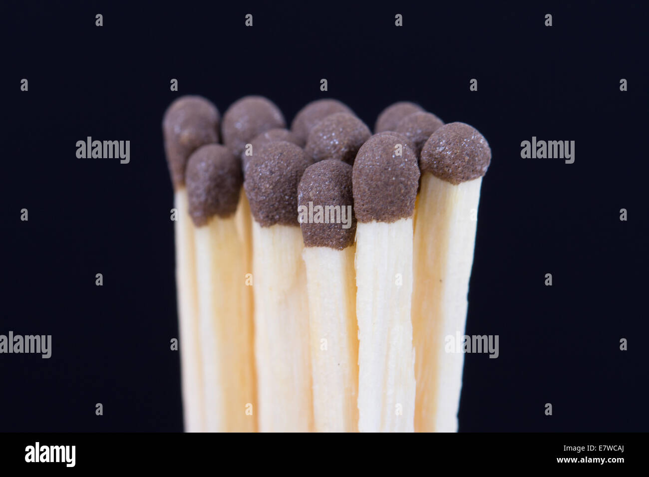 Group of healthy matches on dark background Stock Photo - Alamy