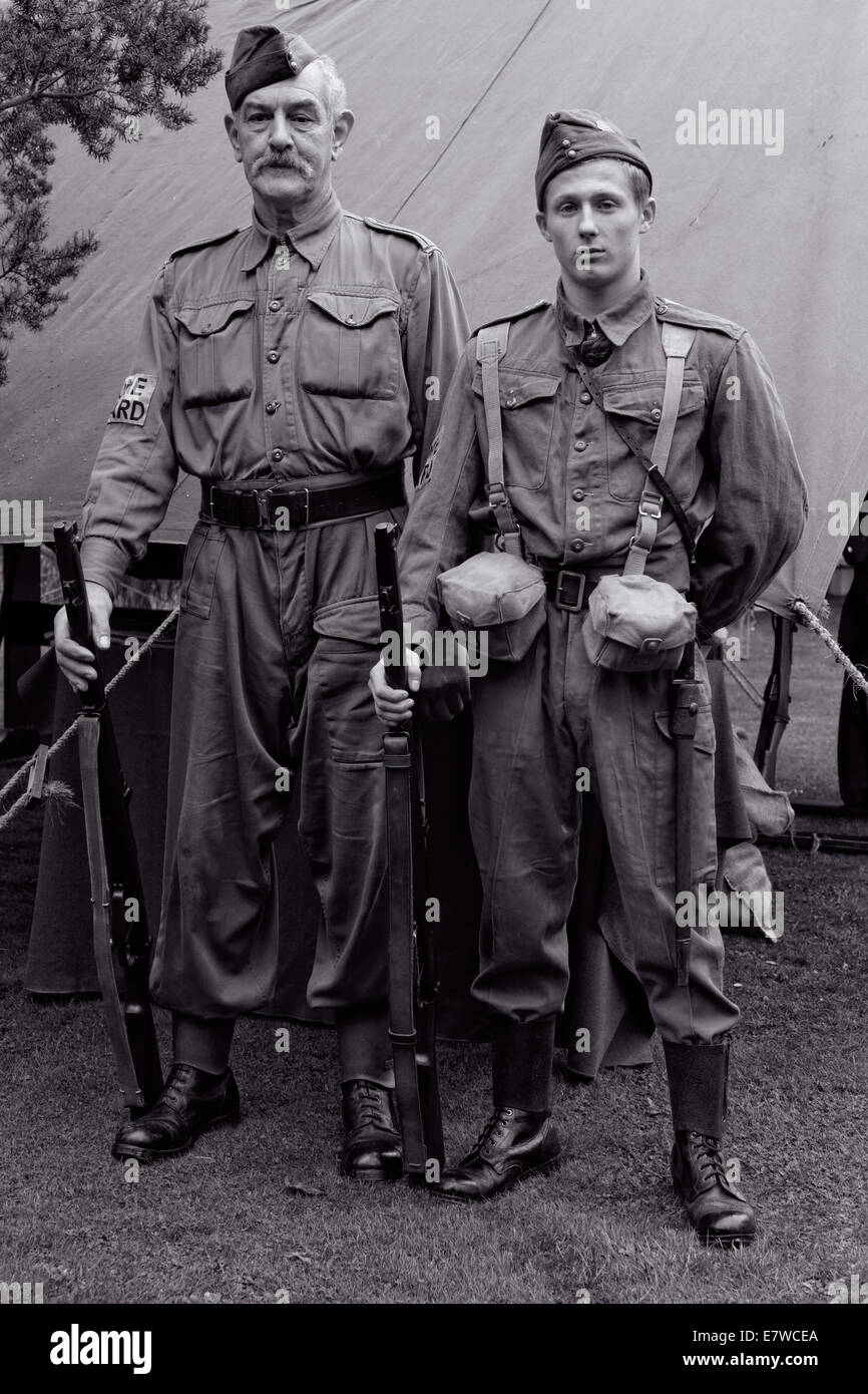 Civil Defenders Home Guard Living History Group portray F Company 10th ...