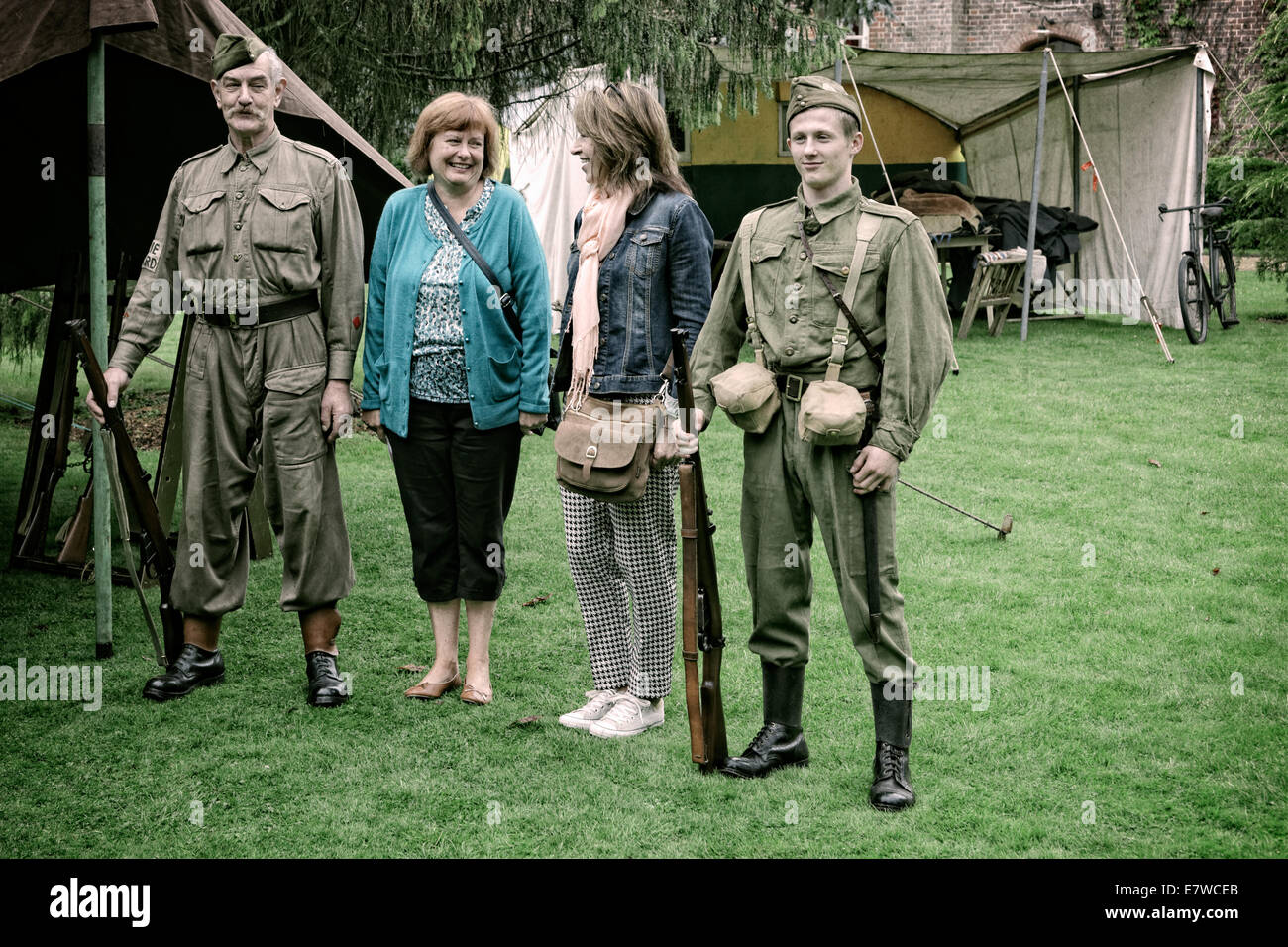 Civil Defenders Home Guard Living History Group portray F Company 10th ...