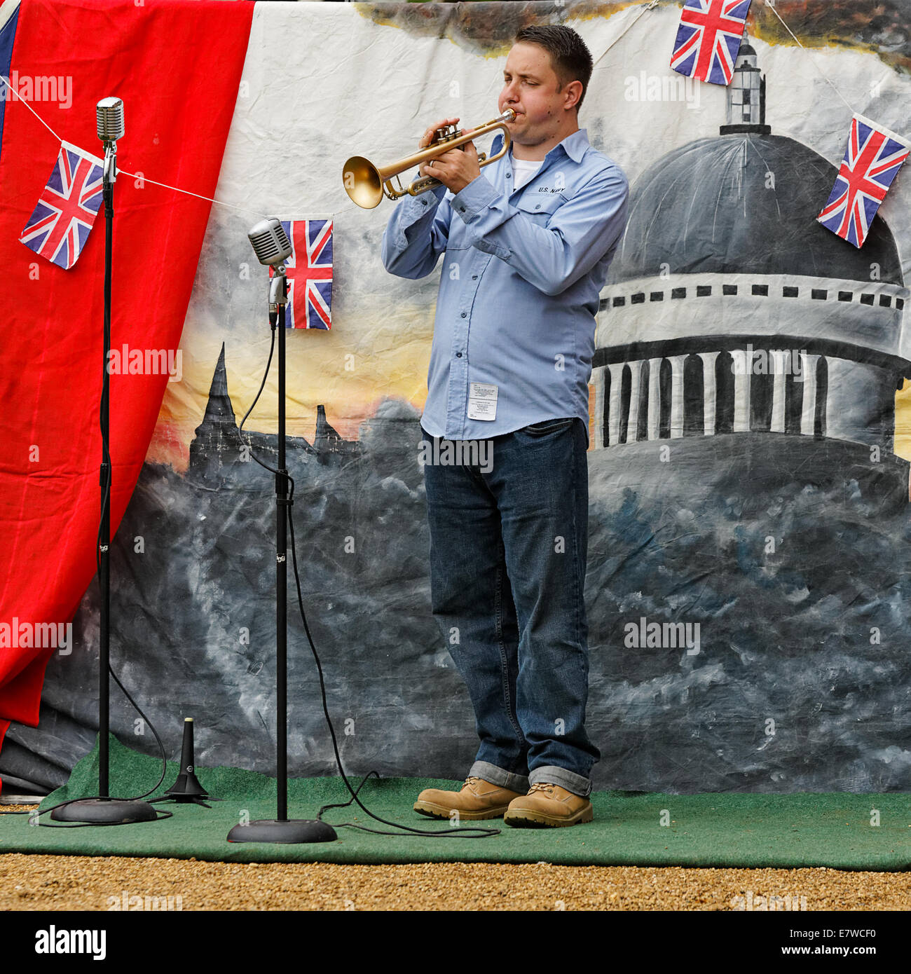 Ricky Hunter vocalist and trumpeter Stock Photo - Alamy