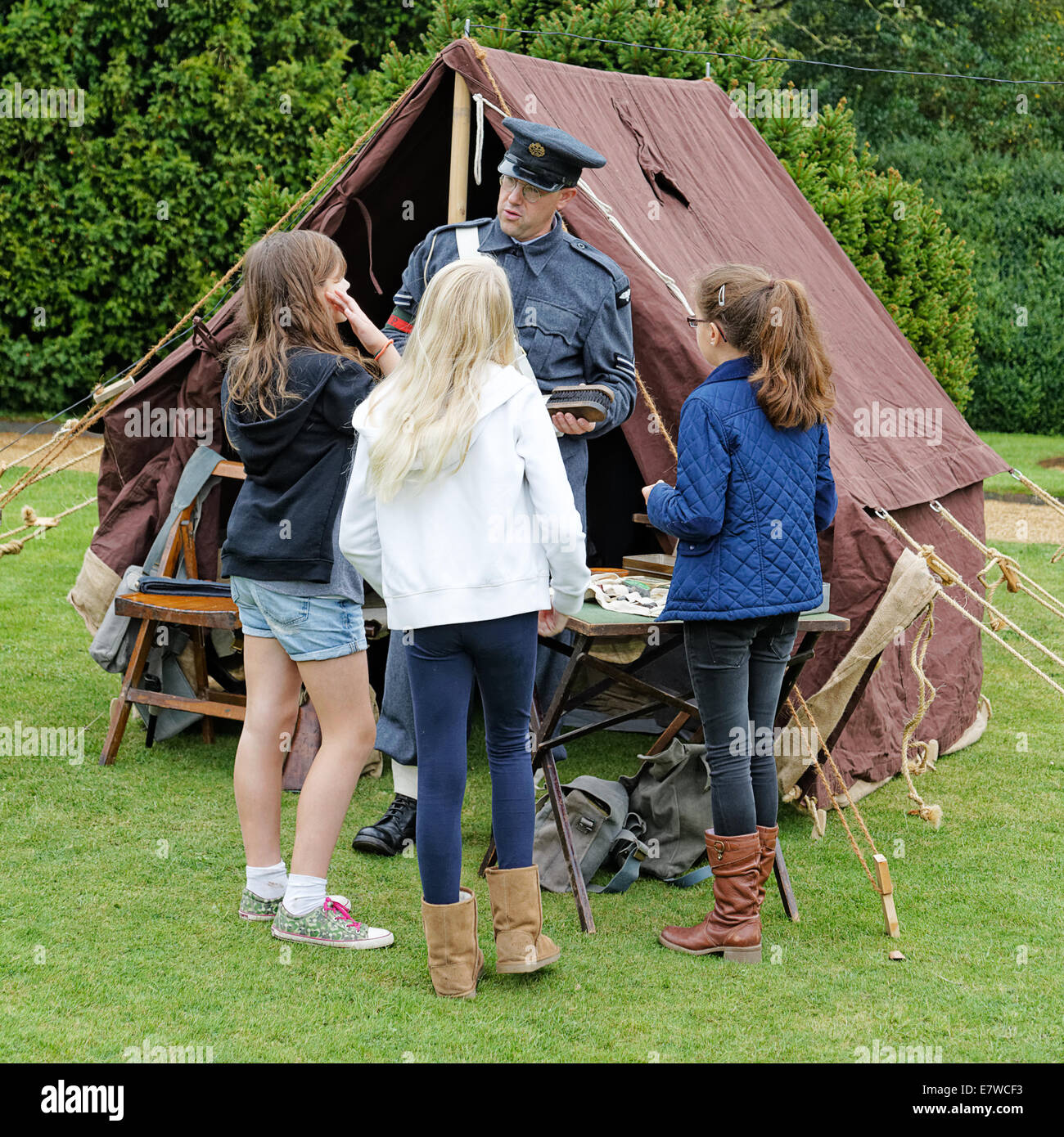 Nathan Flavell Living Historian as WW2 RAF Military Police Corporal ...