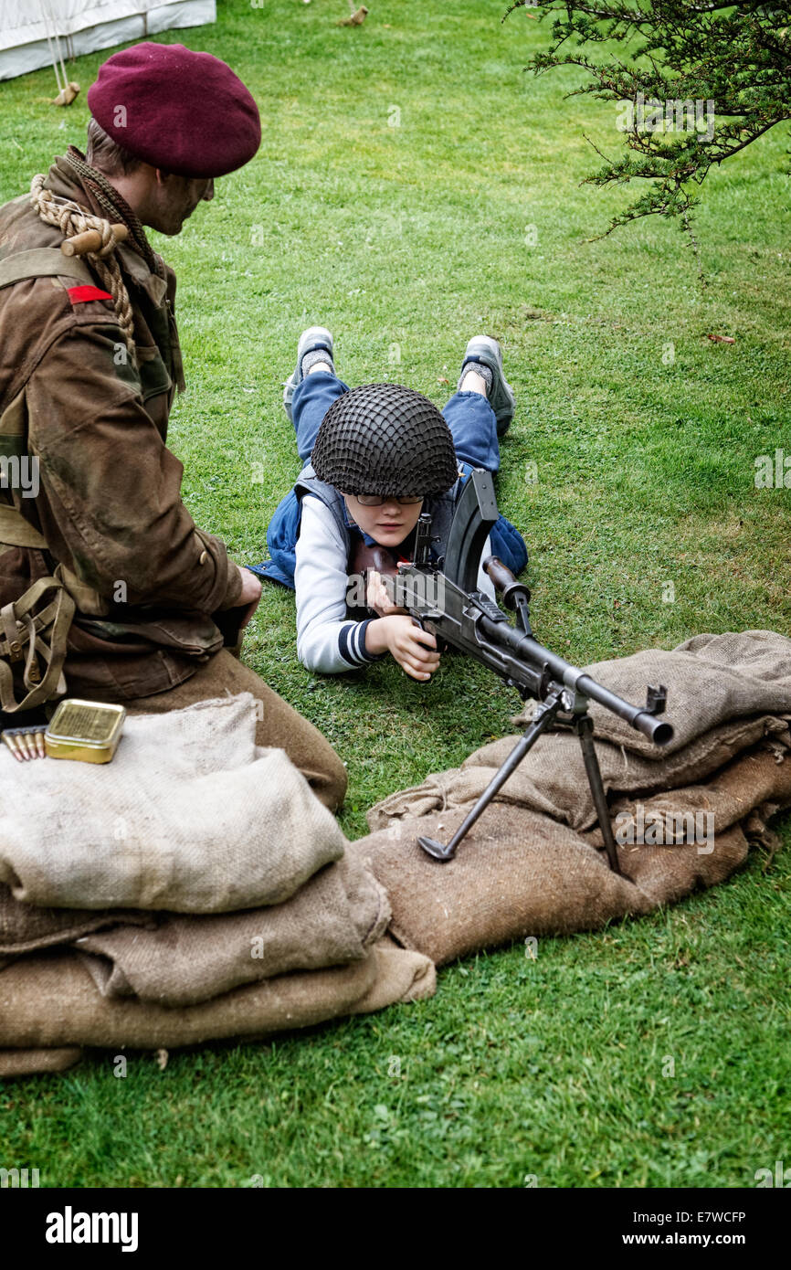 Kyle Glover of Foreign Field Living History Group portraying 9th Btn ...