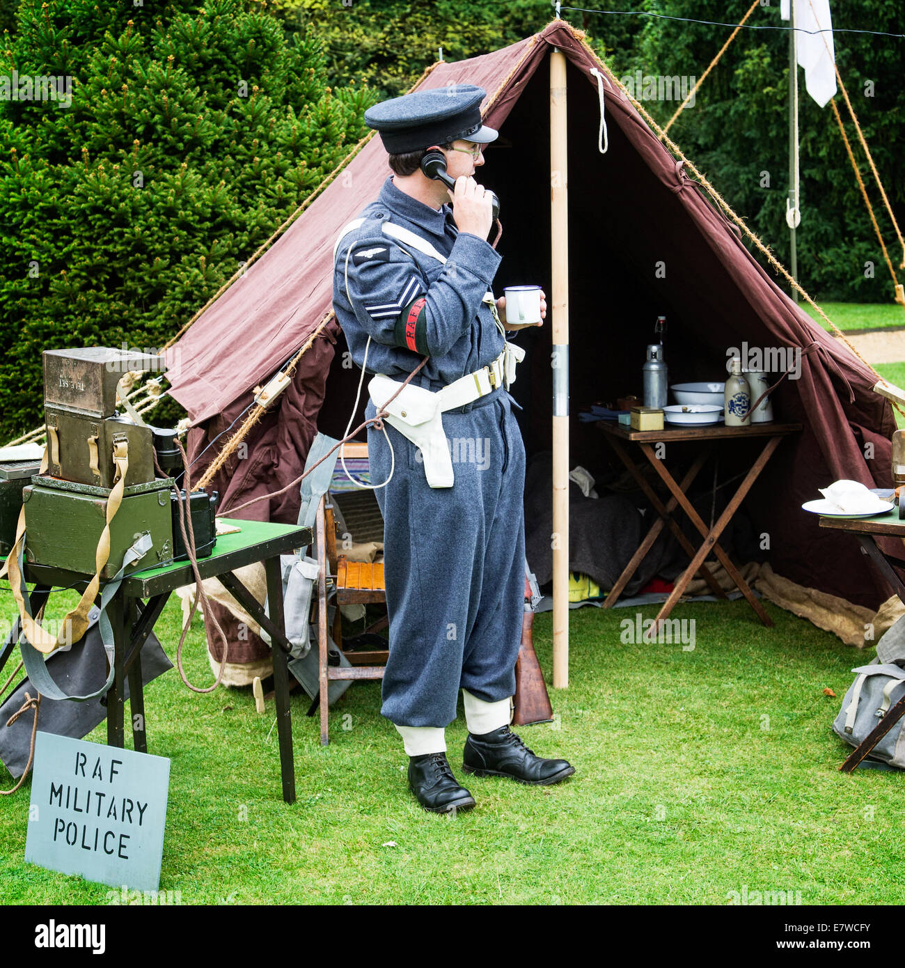 Nathan Flavell Living Historian as WW2 RAF Military Police Corporal ...