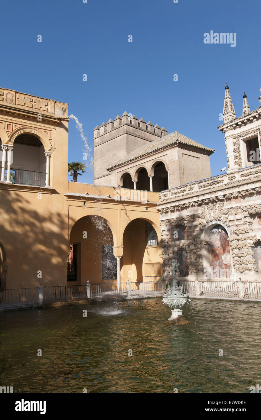 Royal palace, Alcazar, in Seville, Spain Stock Photo - Alamy