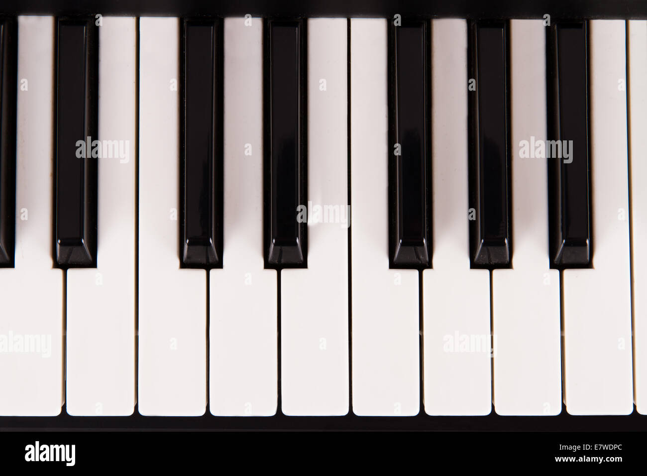Black and white piano keys Stock Photo - Alamy
