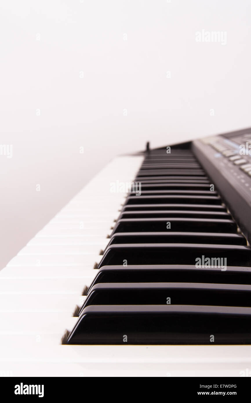 Black and white piano keys Stock Photo - Alamy