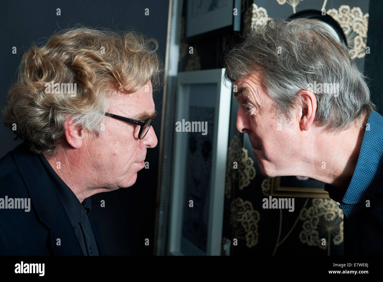Mark Ellen and David Hepworth at the Soho Literary Festival 2014 Stock ...
