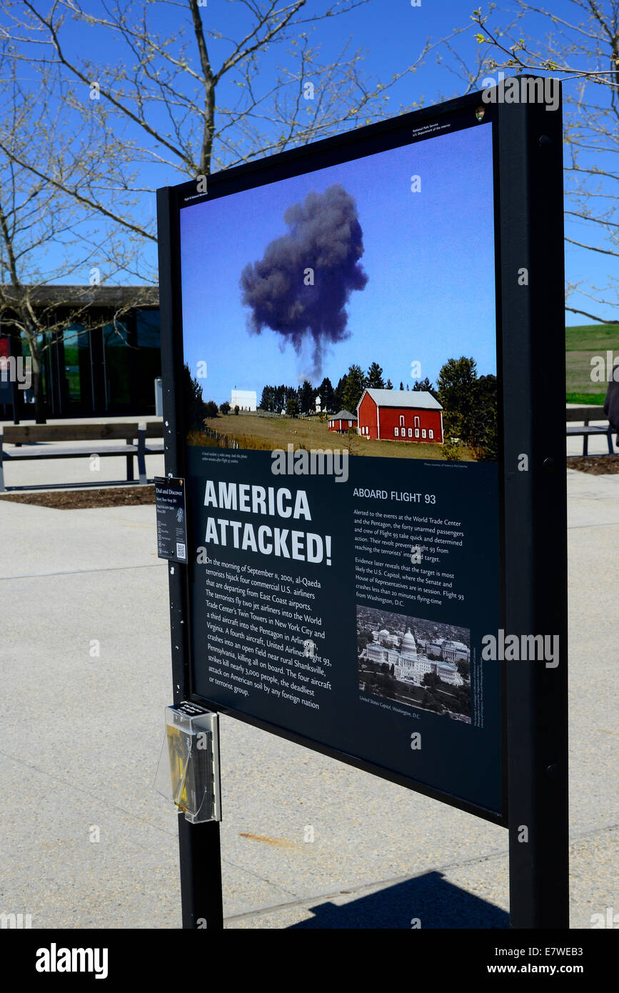 Flight 93 National Memorial Shanksville Pennsylvania PA Stock Photo - Alamy