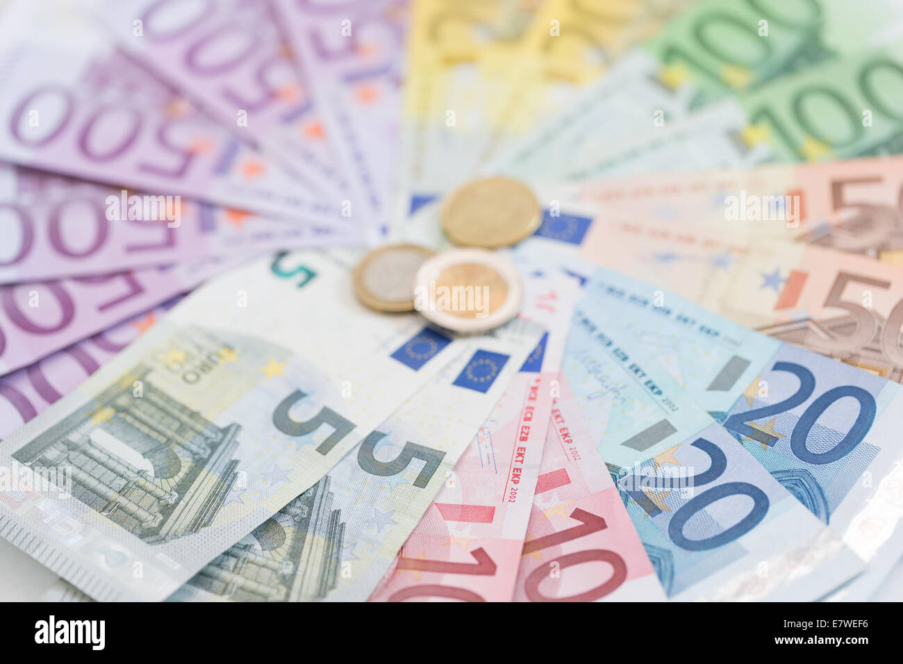 EUR money, banknotes Stock Photo - Alamy