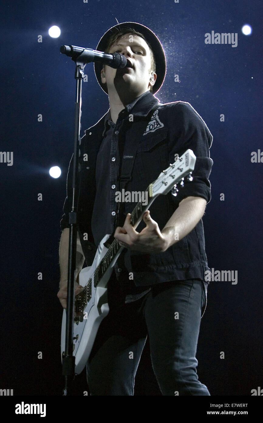 Fall Out Boy perform live at The SSE Hydro Featuring: Patrick Stump ...