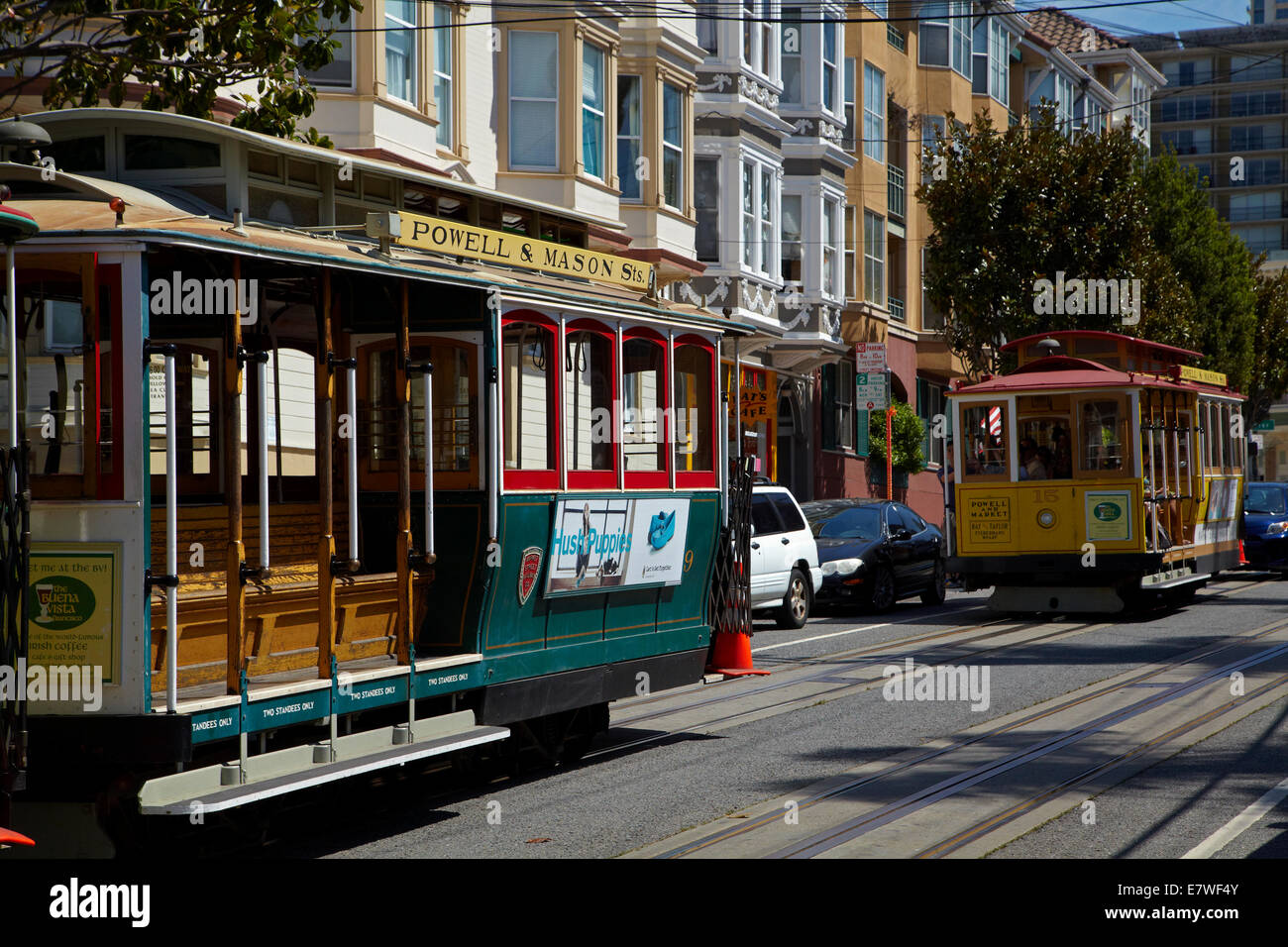 Cable cars at outer terminal - Powell & Mason Cablecar Line, Taylor ...