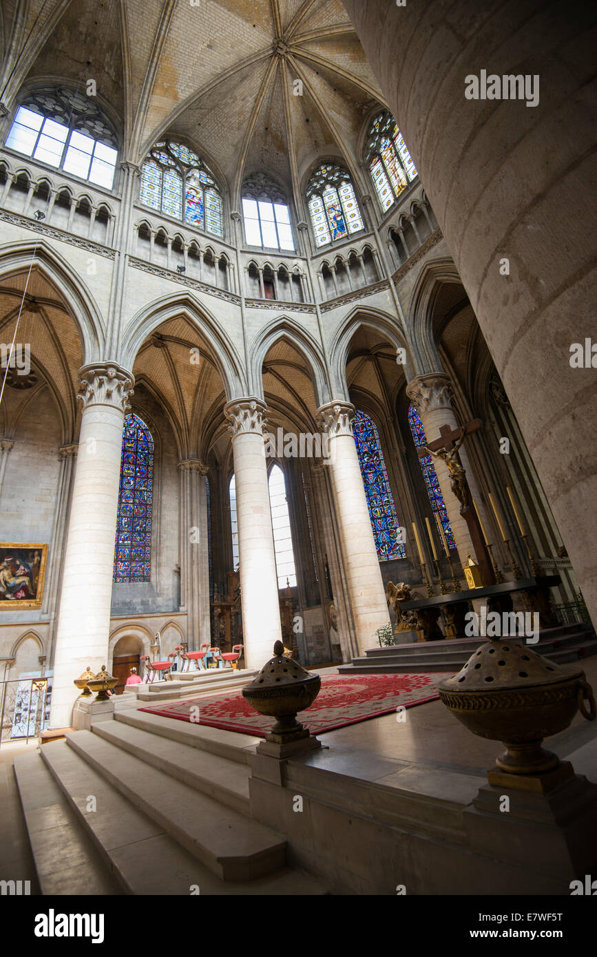 Interior rouen cathedral normandy france hi-res stock photography and ...