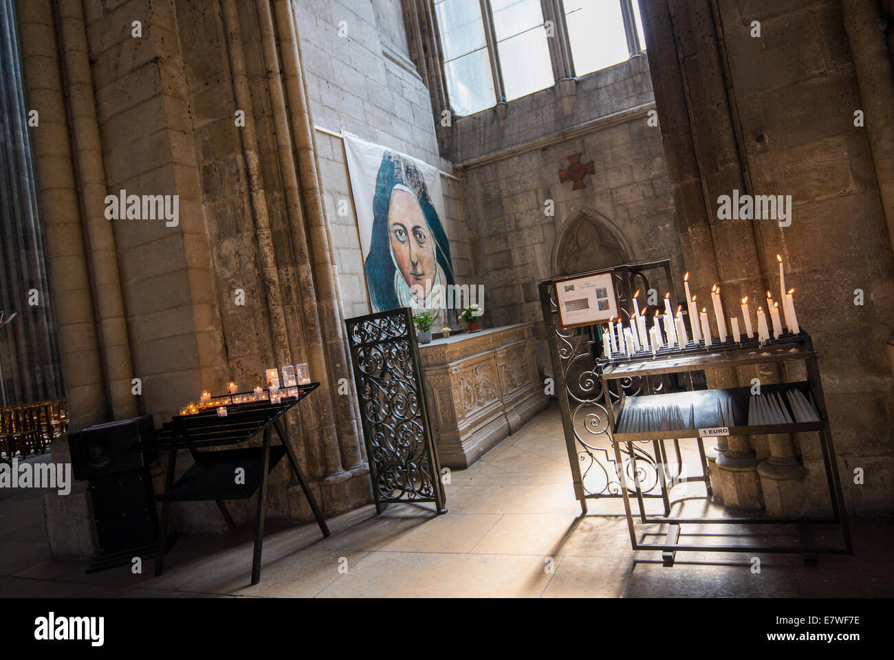 Interior of Rouen Cathedral, Normandy France EU Stock Photo - Alamy