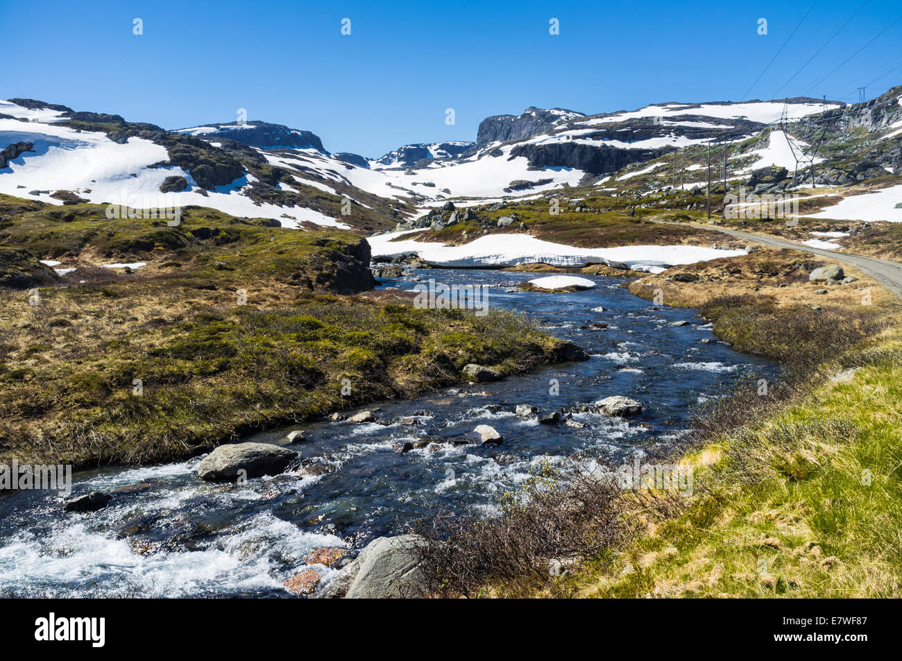 Landscape near Hallingskarvet, Finse, Norway Stock Photo - Alamy