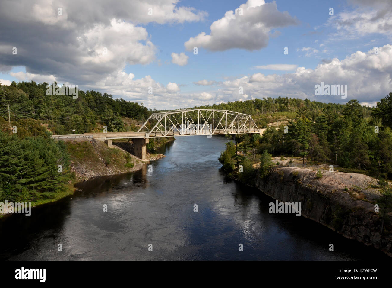 Bridge near French River, Ontario Stock Photo - Alamy