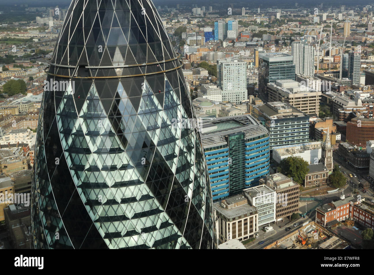 The Gherkin skyscraper in the City of London, England, UK Photo ...