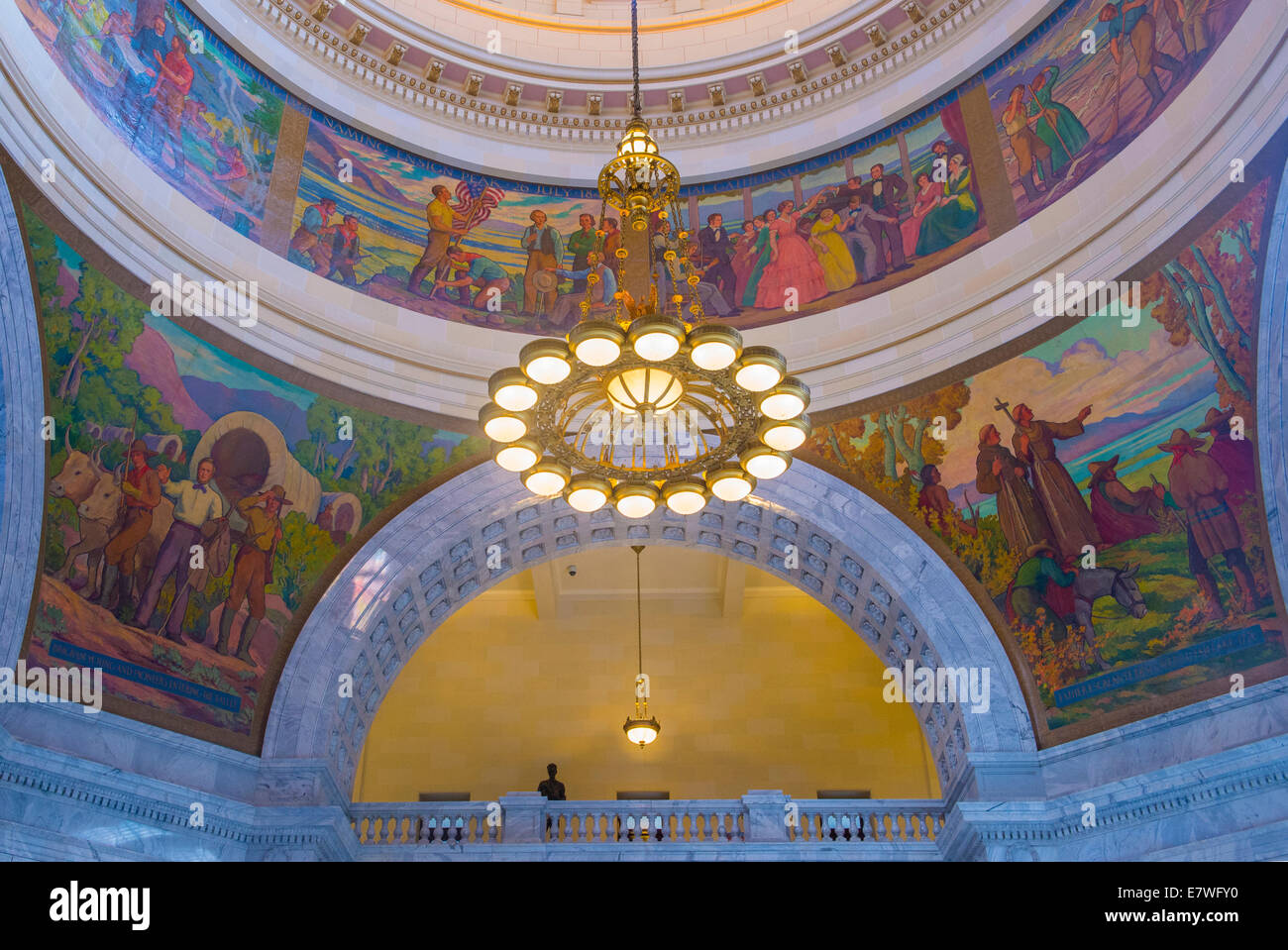 The State Capitol Building interior in Salt Lake City, Utah Stock Photo ...
