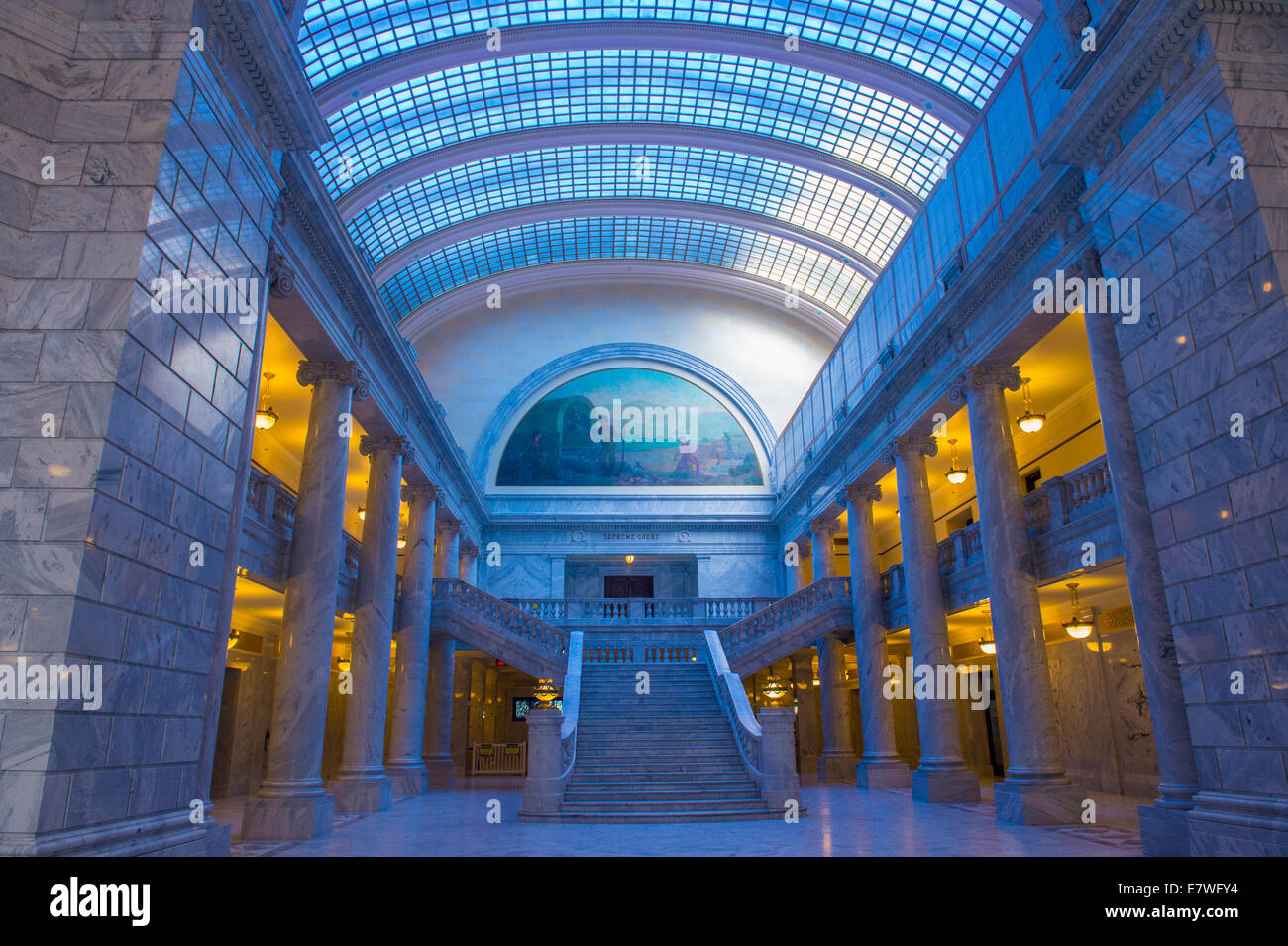 The State Capitol Building interior in Salt Lake City, Utah Stock Photo ...