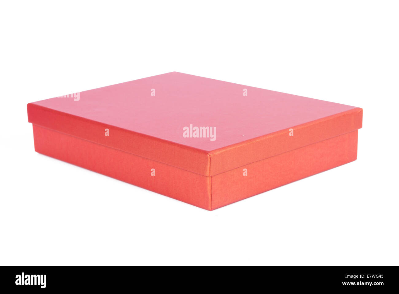 Gift box on perspective, isolated on white background Stock Photo - Alamy