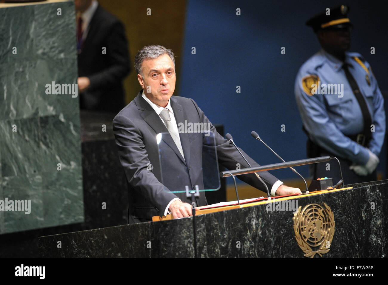 New York, UN headquarters in New York. 24th Sep, 2014. Montenegro's ...
